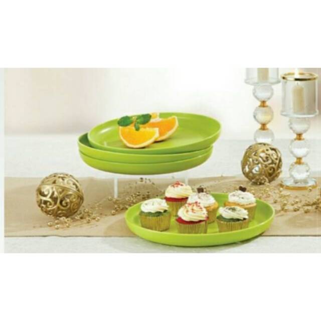 Jual Tupperware Allegra Round Plate (4) | Shopee Indonesia