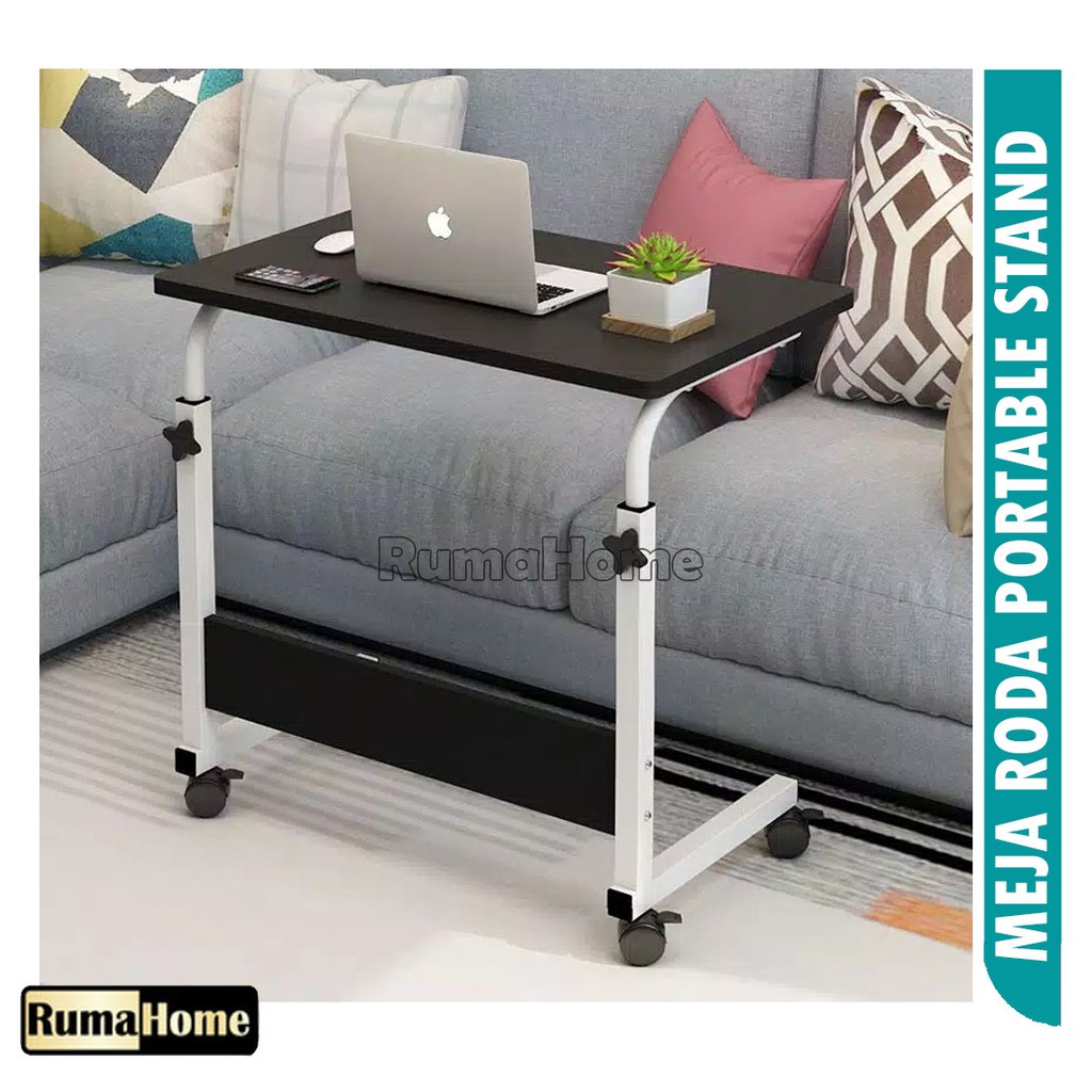 Jual Meja laptop Roda Portable Stand / Meja Belajar Multifungsi Anti ...