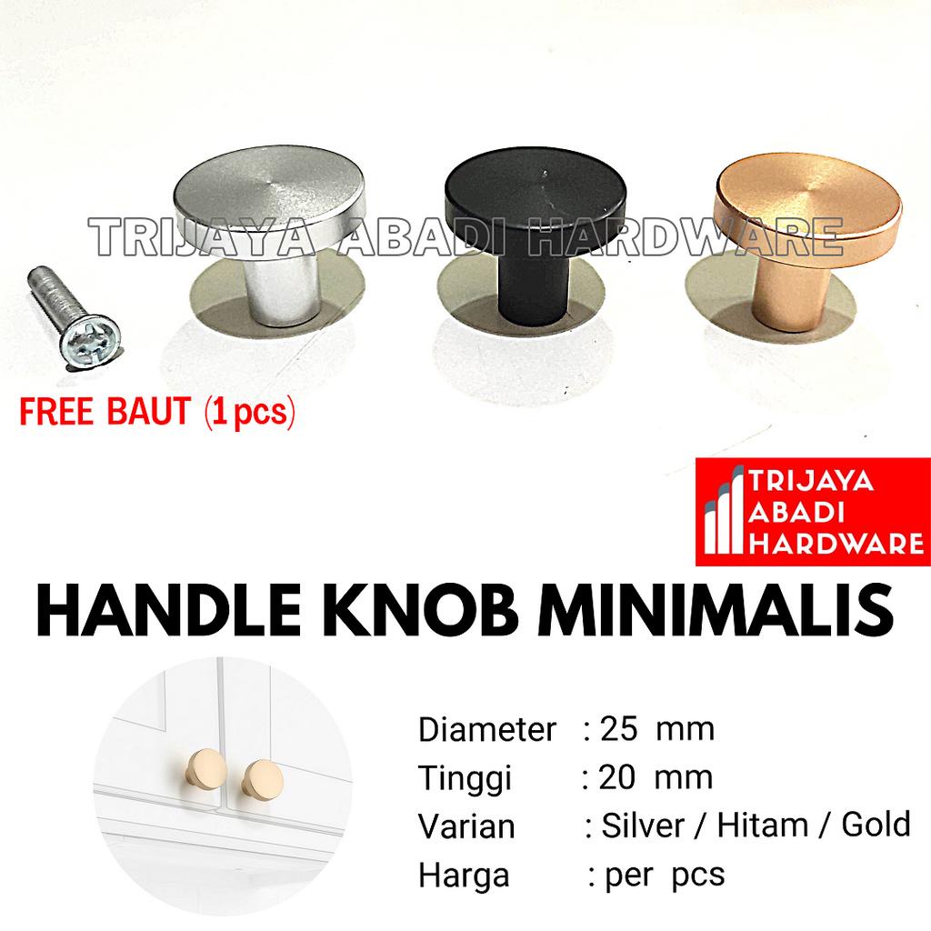 Jual Handle Knob Bulat Minimalis Tarikan Laci Pintu Kabinet 25 mm ...