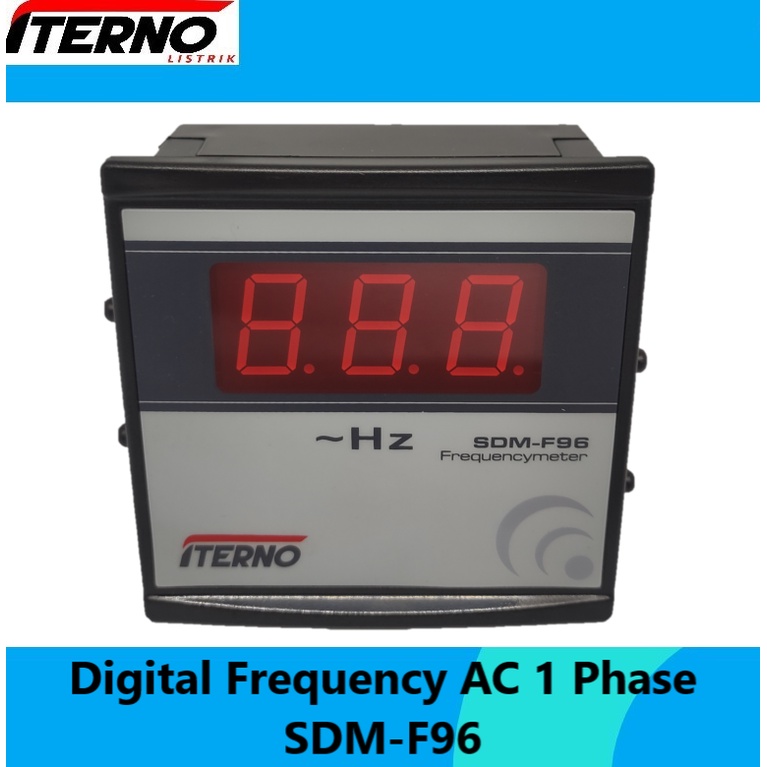 Jual Digital Frekuensi Hz meter AC 1 Phase 96x96mm SDM-F96 Iterno ...