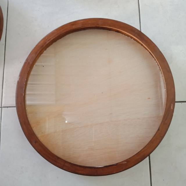 Jual Pigura mahar bulat mdf motif kayu D40 | Shopee Indonesia