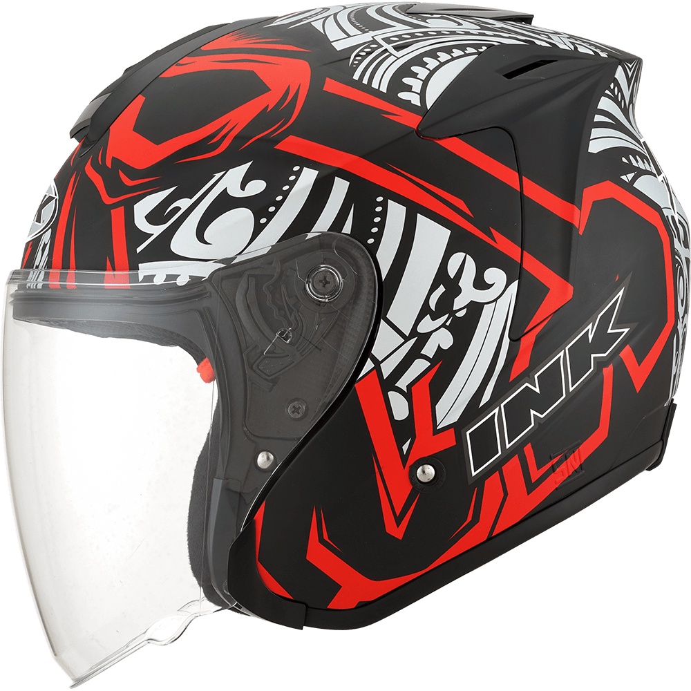 Jual HELM INK DYNAMIC #3 - MATT BLACK/RED | Shopee Indonesia
