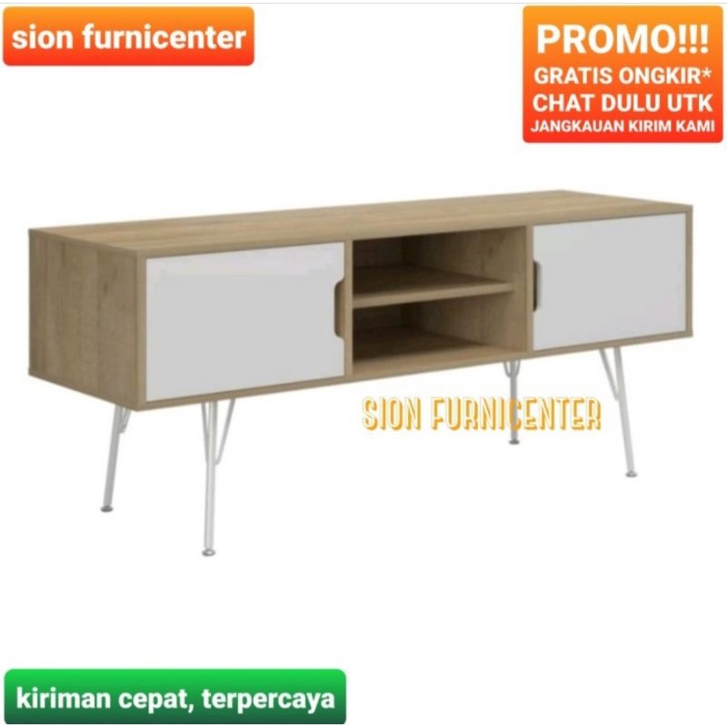 Jual meja tv minimalis kaki besi / rak tv minimalis / kabinet tv ...