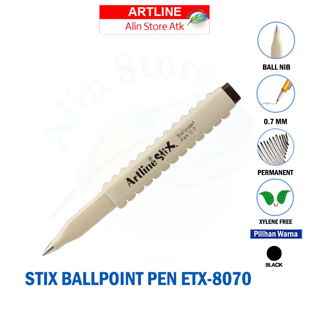 Jual Artline - Stix Ballpoint Pen ETX-8070 Atk Murah Original | Shopee ...