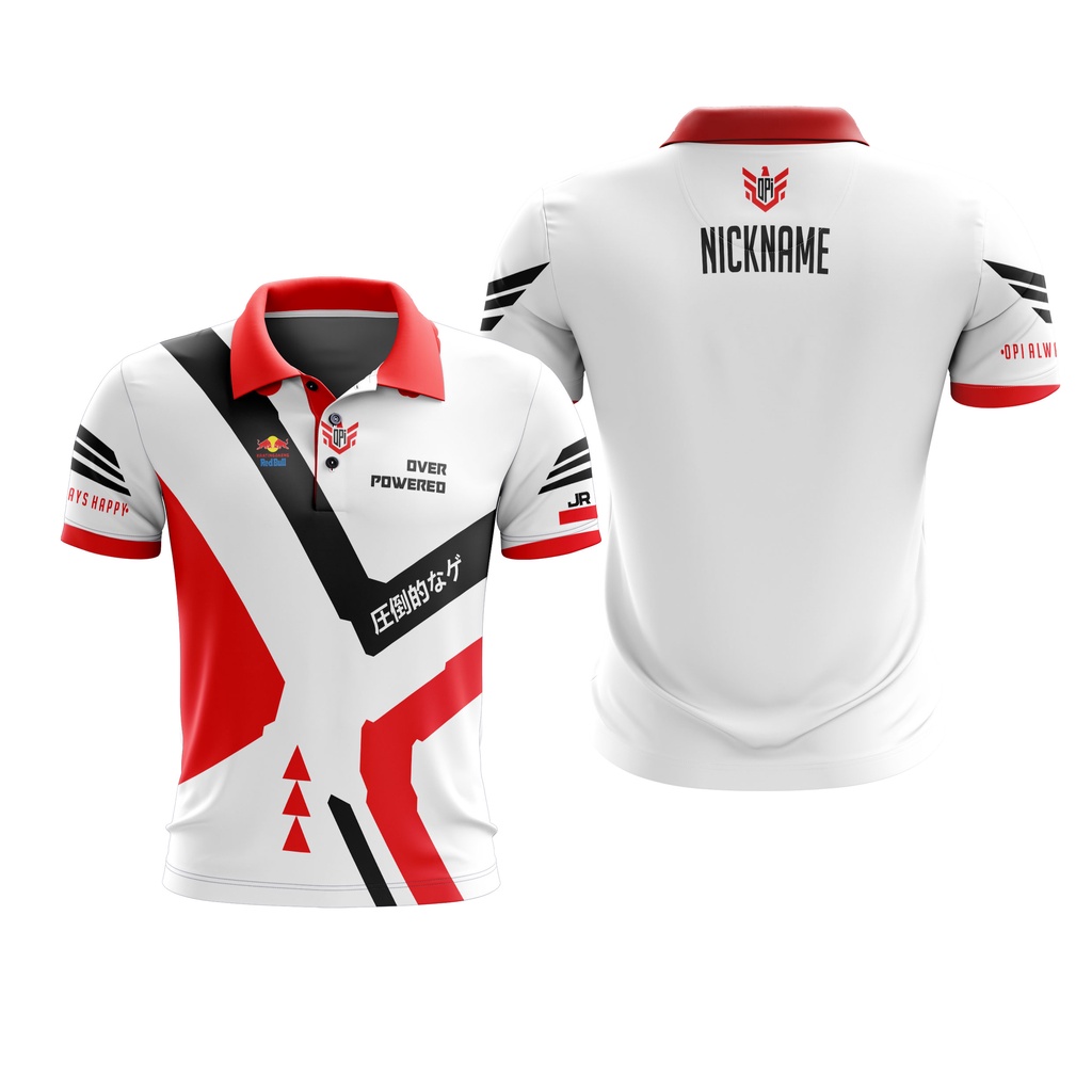 Jual Baju Kaos Jersey Esport Gaming Opi Esport Polo Free Custom Name ...