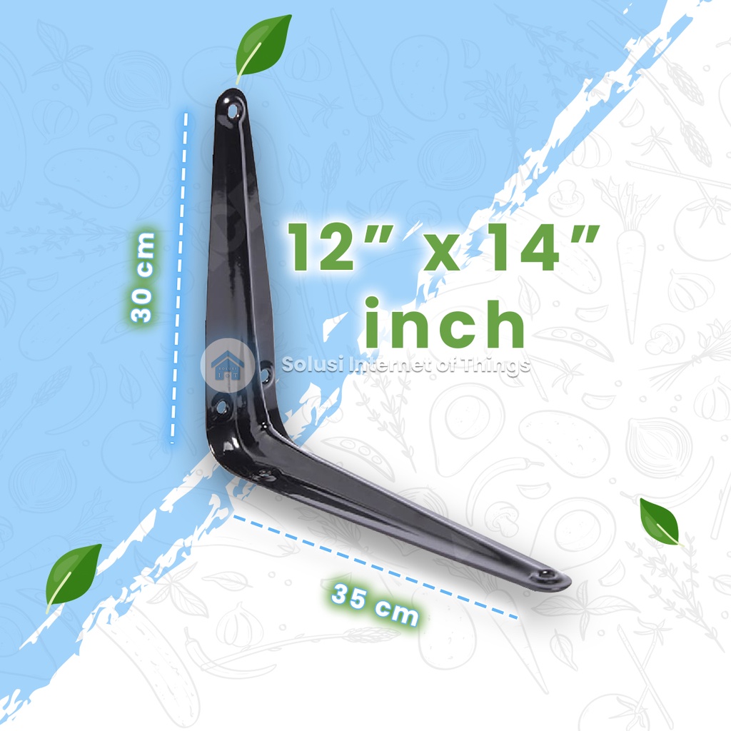 Jual Siku Rak Dinding Besi L Shelf Bracket Ambalan Gantung Floating ...