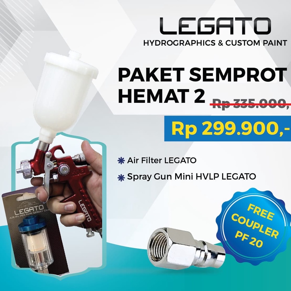 Jual Paket Mini HVLP Spray Gun & Air Filter | Shopee Indonesia