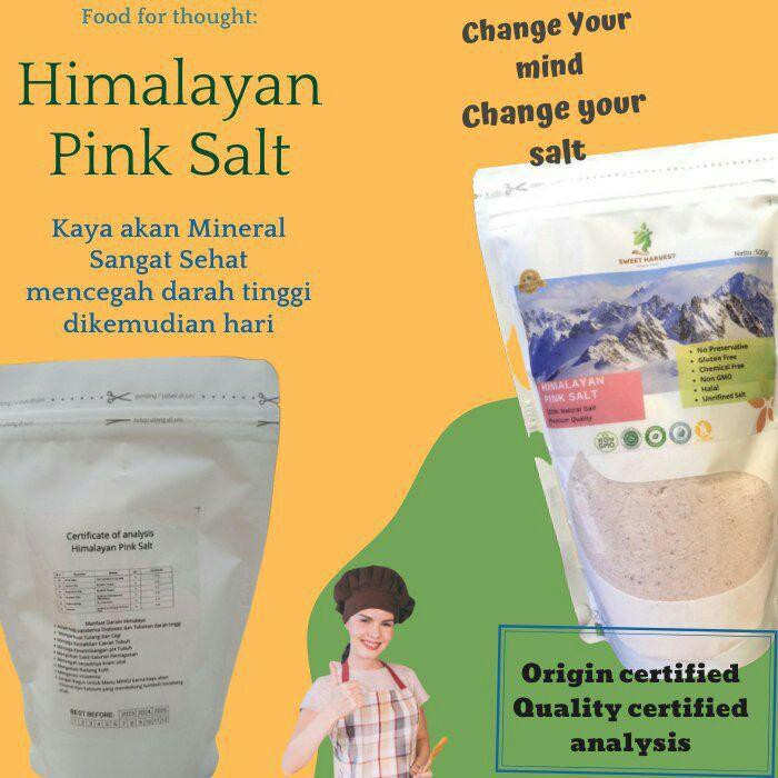 Jual Garam Himalaya 1 KG himalayan Pink Salt Garam Organik Natural Sea ...