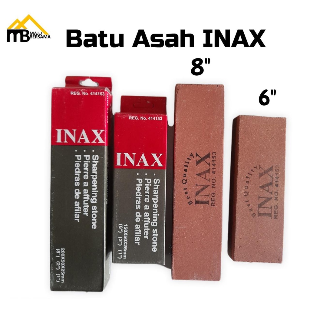 Jual BATU ASAH / BATU GOSOK PENGASAH PISAU INAX 6" DAN 8" | Shopee ...