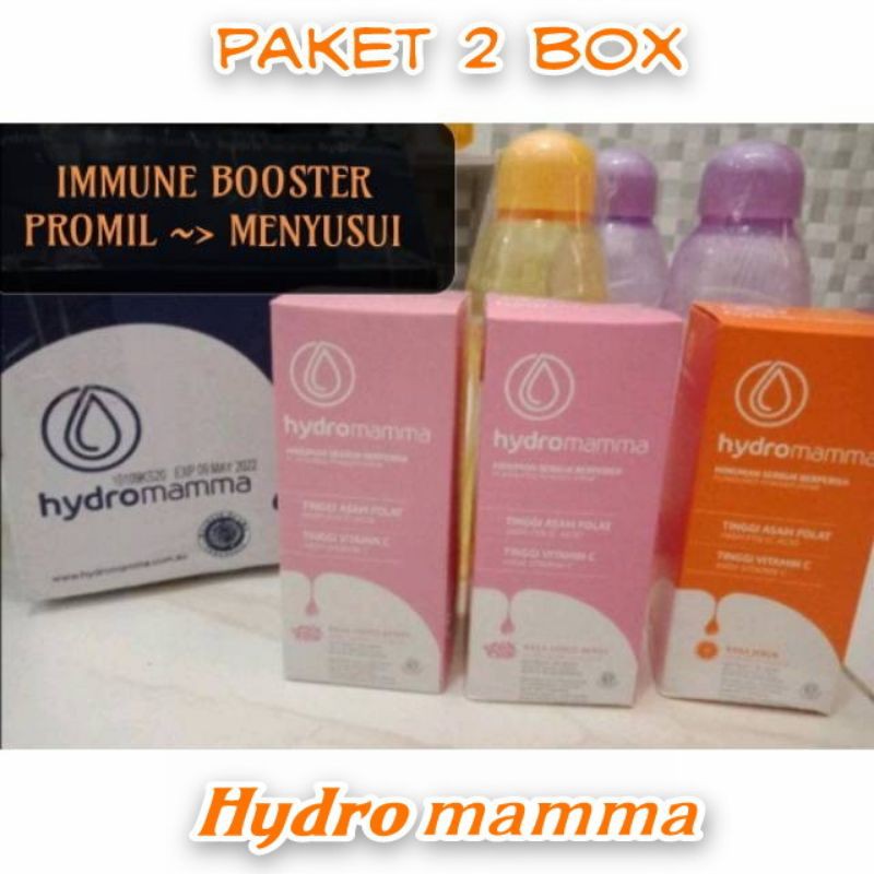 Jual PAKET 2 BOX HYDROMAMMA "Setiap 3 Box GRATIS 1 TUMBLER" ORIGINAL ...