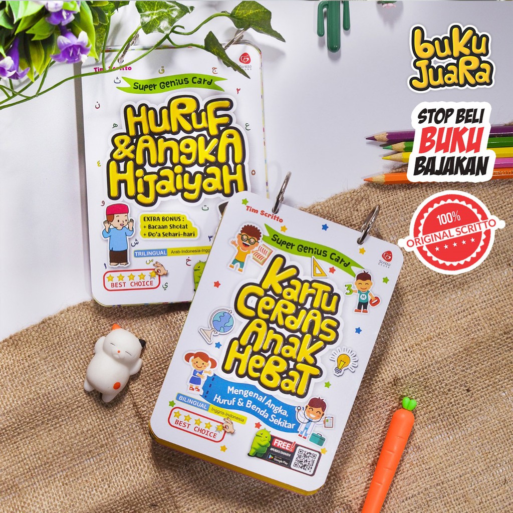 Jual PAKET SUPER GENIUS CARD : Huruf & Angka Hijaiyah dan Kartu Cerdas ...