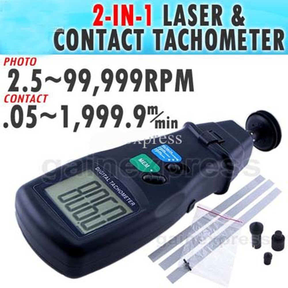 Jual Tachometer DT6236B Contact & Non Contact DT6236 Tacho Meter Putaran Rpm DT-6236B Digital ...
