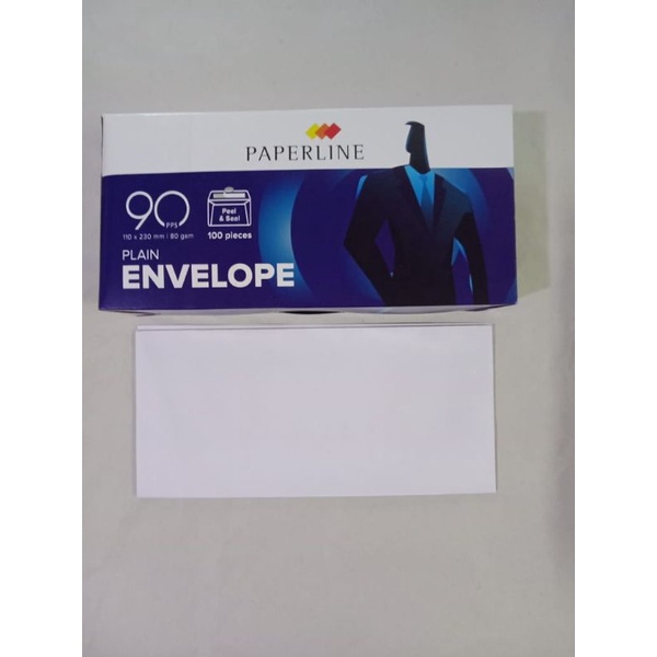 Jual Amplop Putih Polos 90 PPS / 104 PPS 80 gsm Paperline isi 100 Lembar | Shopee Indonesia