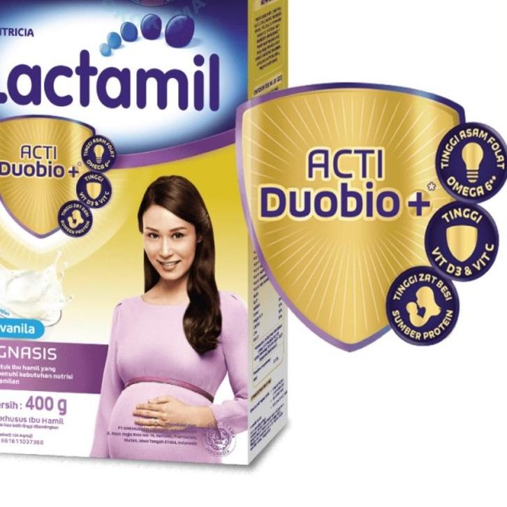 Jual Terbaru 10.10 Lactamil Pregnasis Acti DuoBio+ Vanila 400 Gr Box 200 600 | Shopee Indonesia