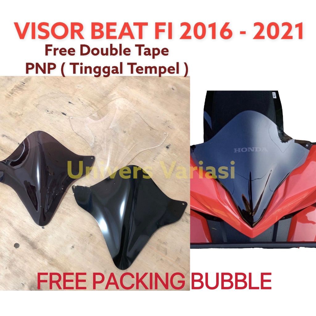 Jual VISOR HONDA BEAT FI 2016 - 2021 WINSHIELD KACA BEAT FI ESP NEW ...