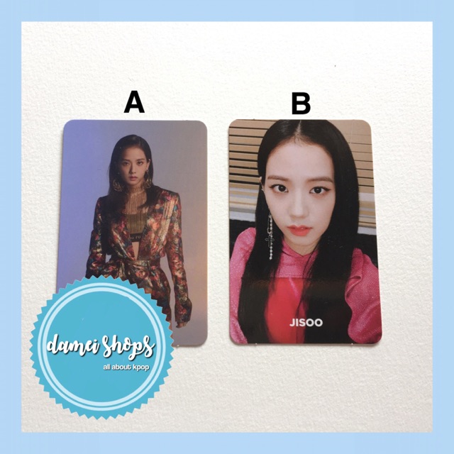 Jual JISOO OFFICIAL PHOTOCARD SQUARE UP | Shopee Indonesia