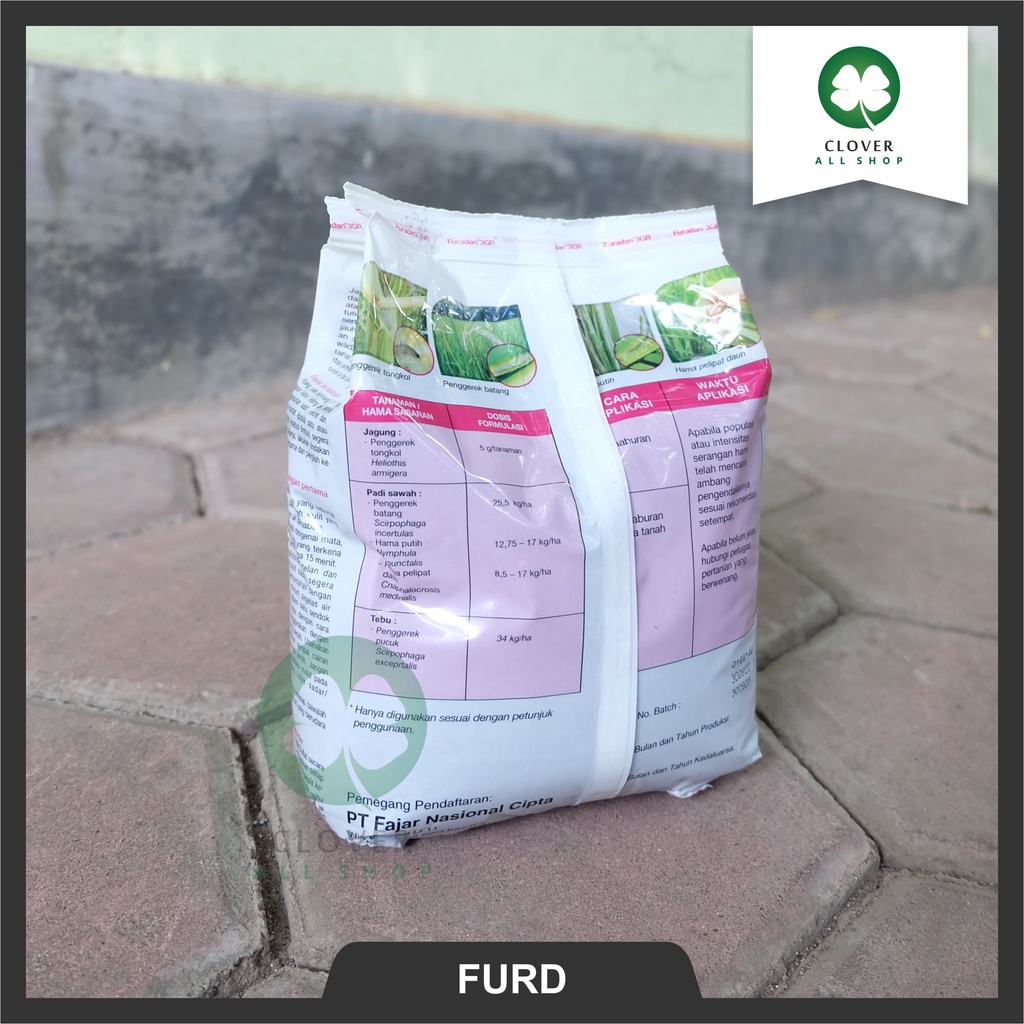 Jual INSEKTISIDA FURADAN 3GR PENGENDALI HAMA PERUSAK BATANG JONTROT ...