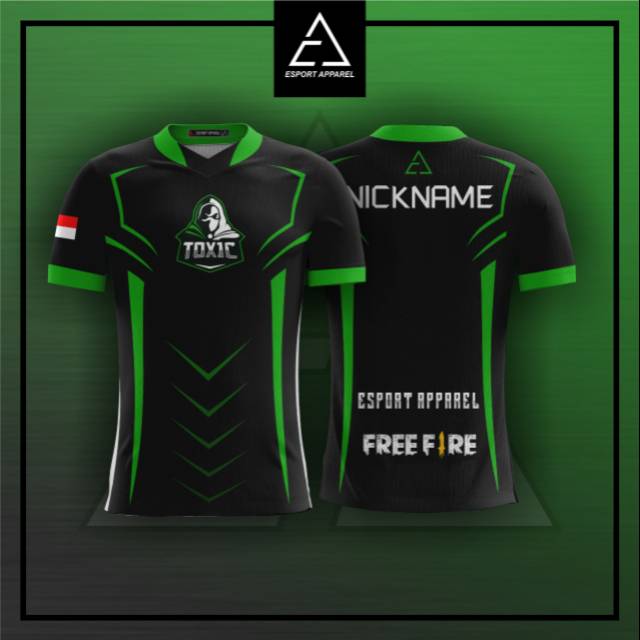 Jual JERSEY GAMING ESPORT CUSTOM PUBG FREE FIRE MOBILE LEGEND AOV DOTA ...