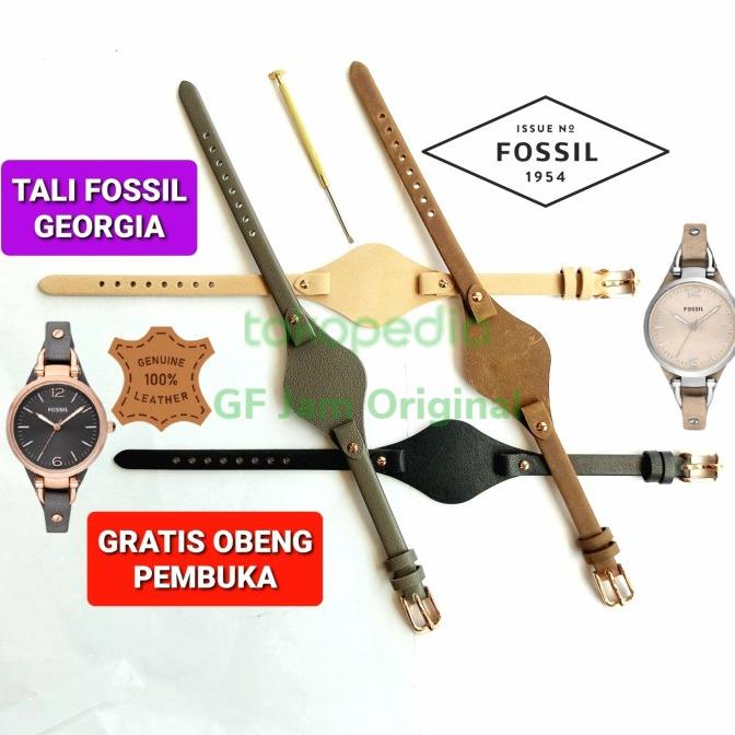 Jual DOUBLE STRAP KULIT ASLI TALI JAM TANGAN FOSIL GEORGIA GENUINE ...
