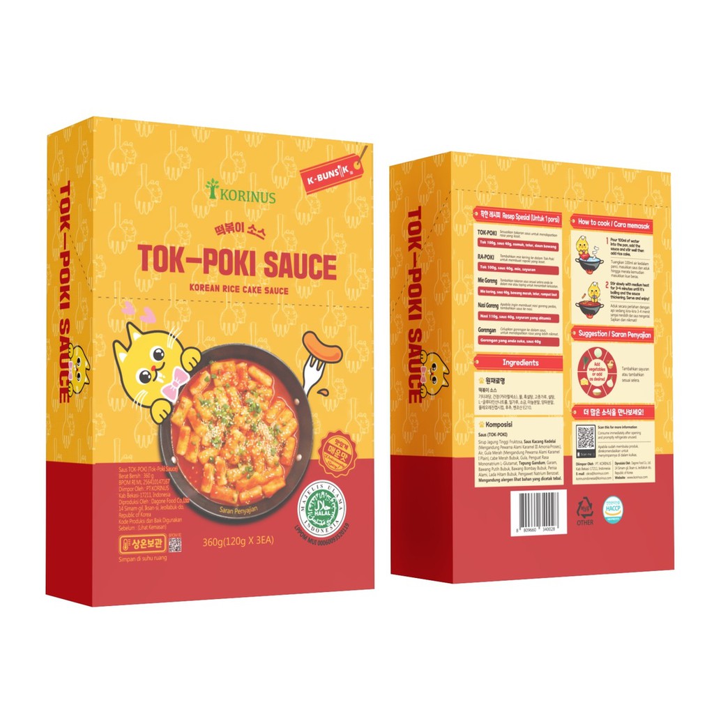 Jual KORINUS K-BUNSIK TOKPOKKI SAUCE / TOKPOKI SAUCE / TTEOKBOKKI SAUCE ...