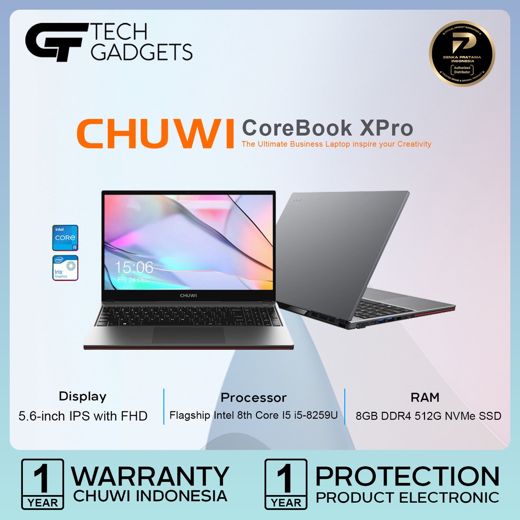 Jual CHUWI CoreBook X Pro Laptop 15.6" Inch Full HD INTEL CORE i5 Quad ...