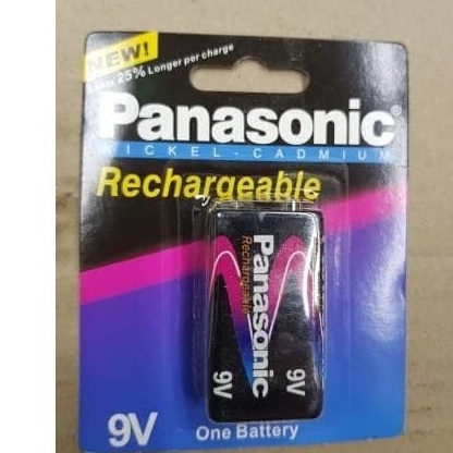 Jual Baterai Cas Isi Ulang Panasonic Kotak 9V Volt 220maH | Shopee Indonesia