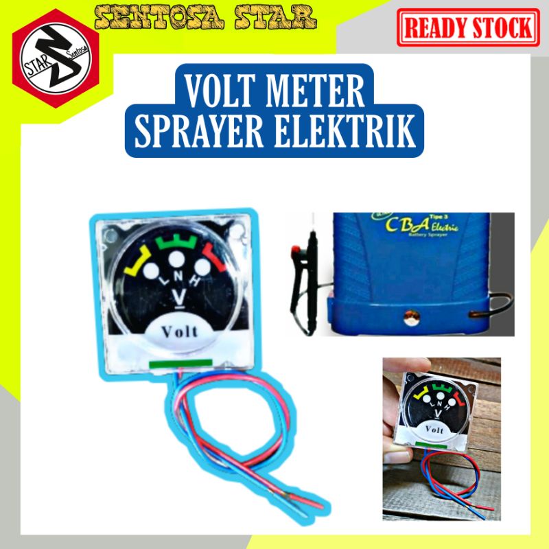 Jual VOLTMETER SPRAYER ELEKTRIK/ VOLT METER SPRAYER ELEKTRIK/ LAMPU ...