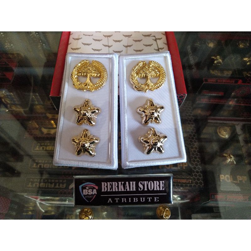 Jual (COD) PANGKAT ASN SULAWESI GOLONGAN 3B DASAR KAIN PUTIH MIKA ...