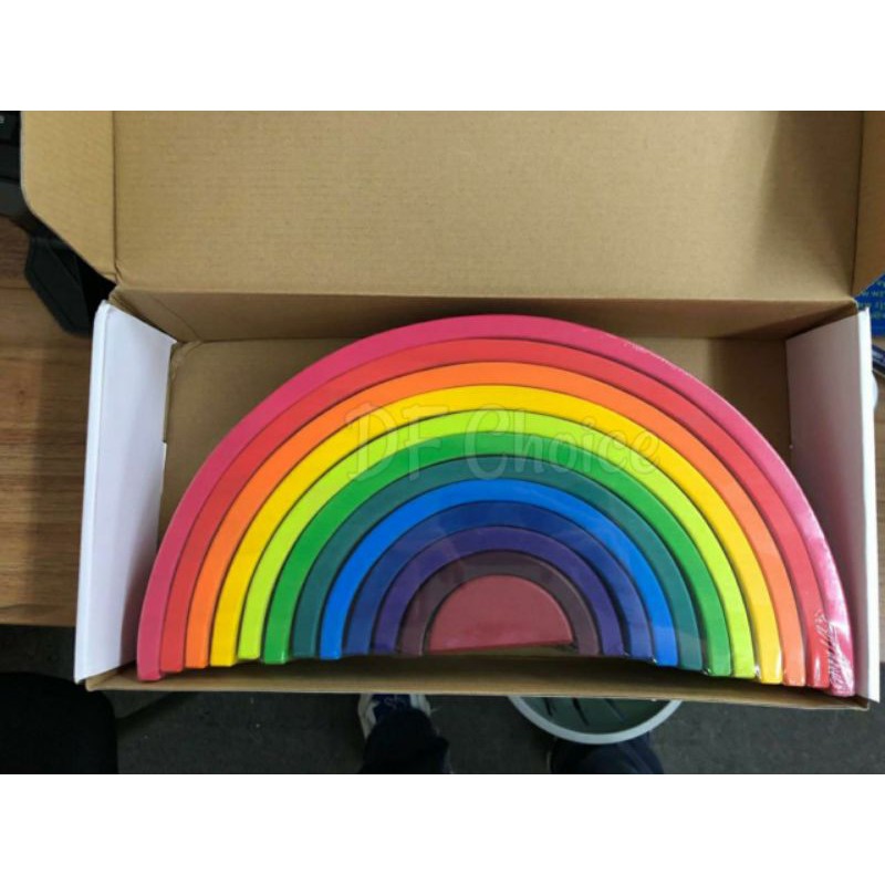 Jual Wooden Stacking Rainbow peg dolls | Shopee Indonesia