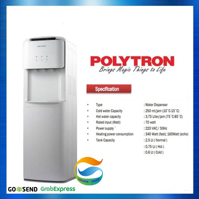 Jual Polytron Dispenser PWC 600 /PWC 500 /PWC 615X Galon Bawah Hot, Normal, Cool With CHILD LOCK ...