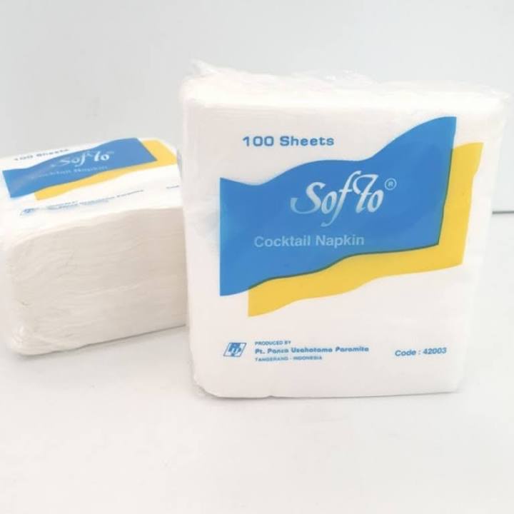 Jual Tissue Softo Cocktail - Tissue Kue - Tissue Makan - 100 sheets/1 ...