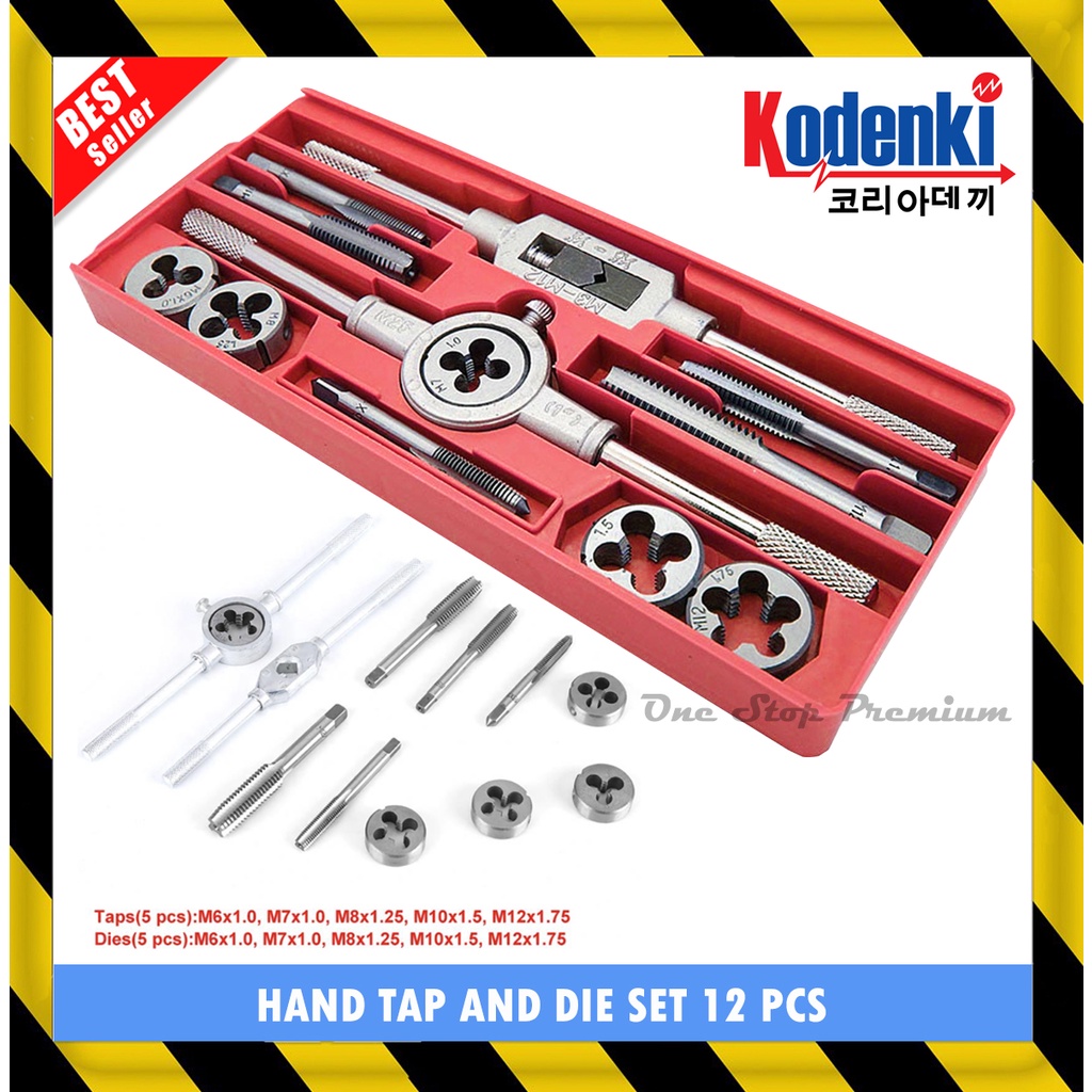 Jual ALAT GAGANG STANG SETANG HAND TAP AND DIES SET TAP SENAI SNAI ...