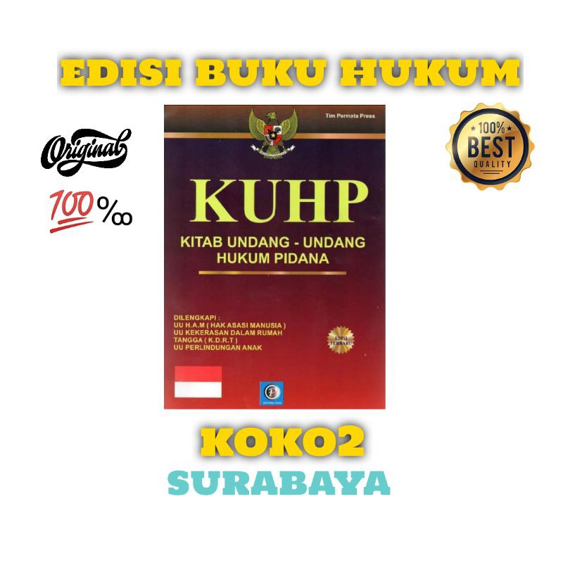 Jual BUKU KITAB UNDANG UNDANG HUKUM PIDANA (KUHP) | Shopee Indonesia