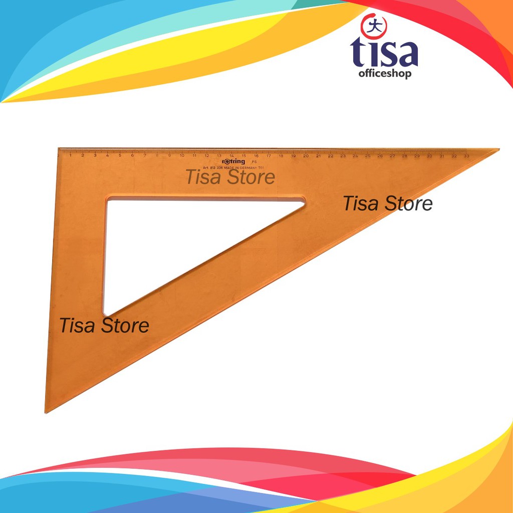 Jual Rotring Penggaris Segitiga 33 cm | Shopee Indonesia