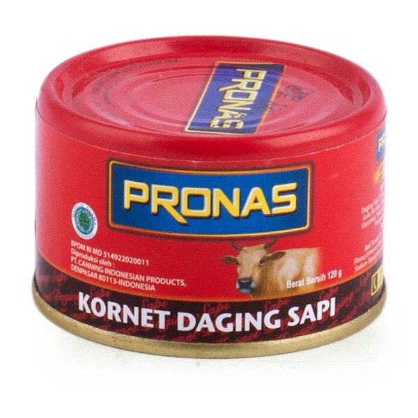 Jual PRONAS Corned Beef 100gr - Kornet Daging Sapi Olahan Kaleng Bundar ...