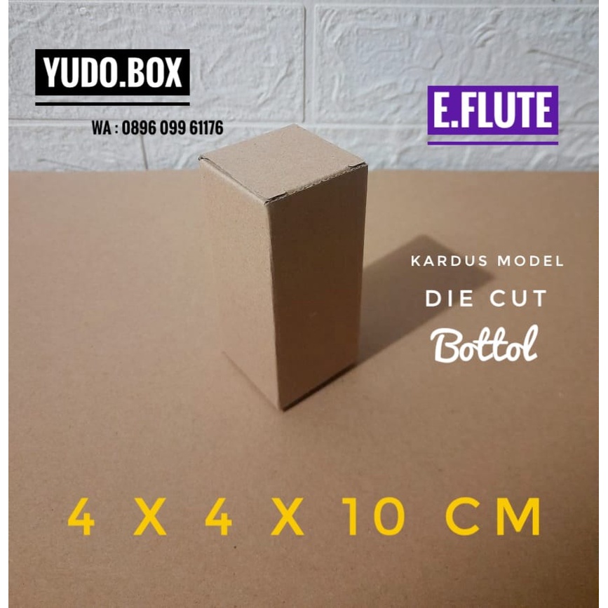 Jual kardus karton uk. 4 x 4 x 10 cm model diecut botol | Shopee Indonesia