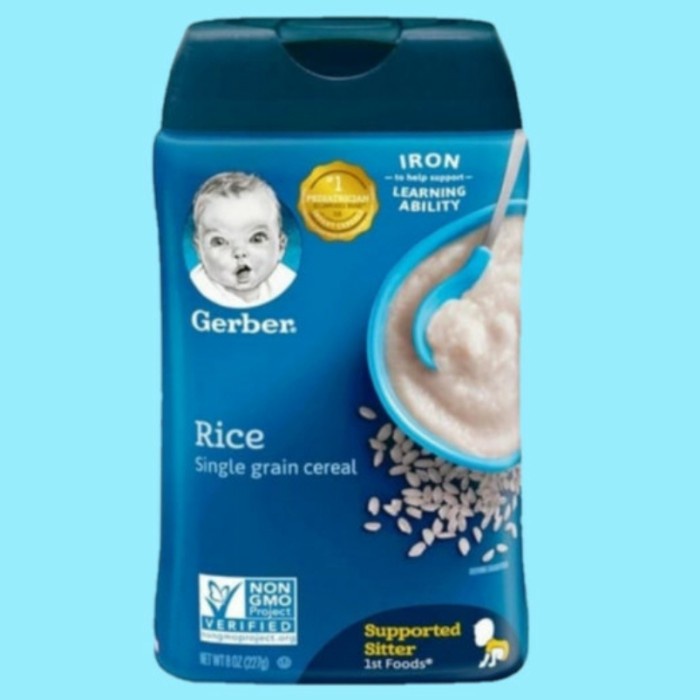 Jual Gerber Rice Single Grain Cereal 8 Oz (227G) | Shopee Indonesia