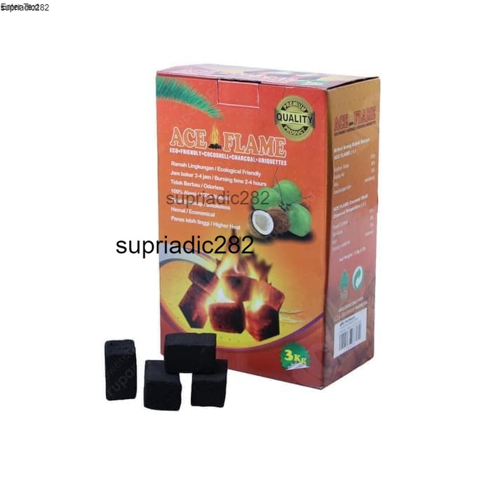 Jual Ace Flame Briket Arang Batok Kelapa Charcoal Briquettes Coco Shell ...