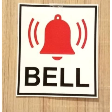 Jual SIGN STICKER BELL UK 5 x 5 CM & 10 X 10CM STIKER BEL STIKER BELL ...