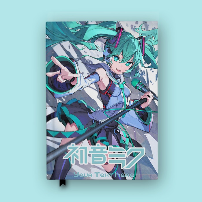 Jual Buku Catatan Notebook Hatsune Miku2 Vocaloid Custom Nama Diary ...