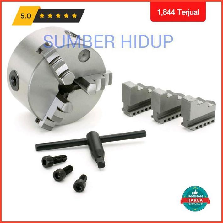 Jual Chuck Bubut 5" Kaki 3 Cakram Jaw Claw Catok Kepala Bubut 5 Inch 125Mm Premium | Shopee ...