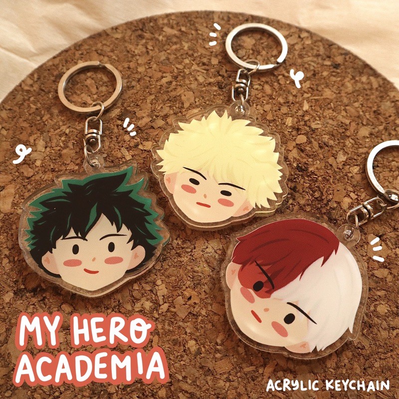 Jual BNHA Keychain / My Hero Academia / Anime Boku no Hero Academia ...