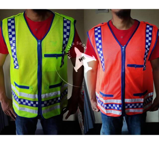 Jual Rompi Jaring Safety - Rompi Jala Proyek - Rompi Touring - Satpam ...