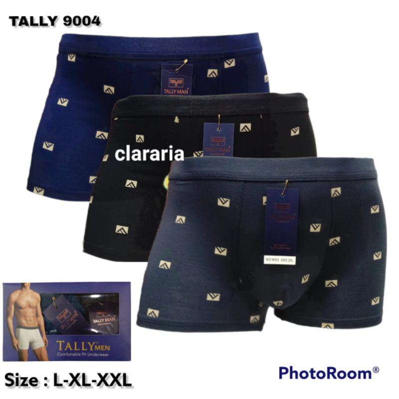 Jual TALLY MAN BOXER PRIA DEWASA| MIX WARNA- ISI 3 PCS | Shopee Indonesia