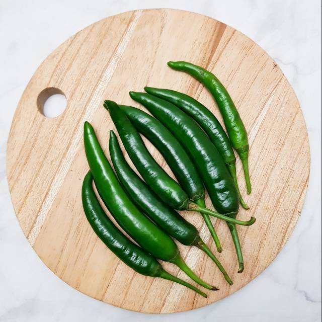 Jual KIRIM INSTAN Cabe Ijo Besar / Cabe Hijau Besar 100gr | Shopee ...