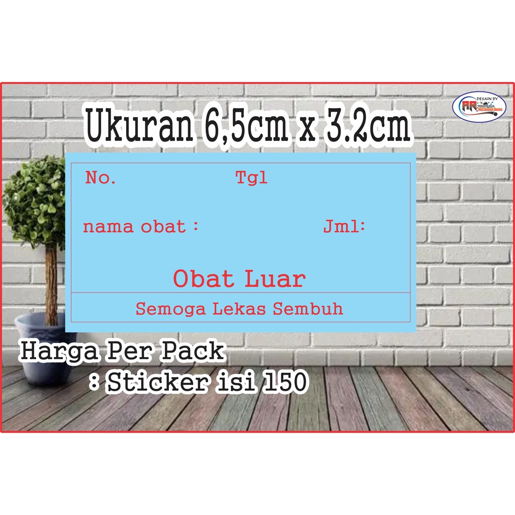 Jual ETIKET PALING MURAH (OBAT LUAR), BAHAN STICKER LANGSUNG TEMPEL ...