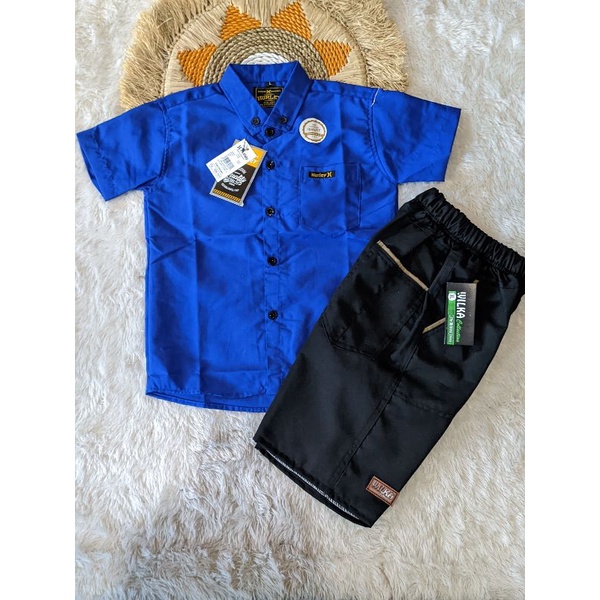 Jual Setelan kemeja lengan pendek anak laki laki + celana cinos pendek ... Jual Setelan kemeja lengan pendek anak laki laki + celana cinos pendek ...