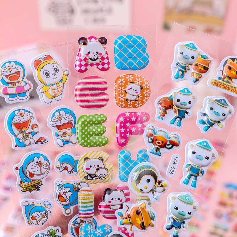 Jual STICKER ANAK 3D/stiker anak 3D timbul karakter sticker timbul ...