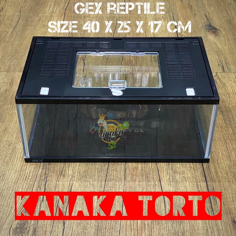 Jual GEX Reptil Aquarium Kandang Kadal Bearded Dragon Kura Air RES Gecko Ular | Shopee Indonesia