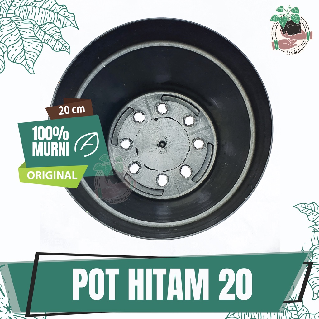 Jual Pot Polos Hitam Plastik Simba Bunga Tanaman Hias Ukuran Besar ...